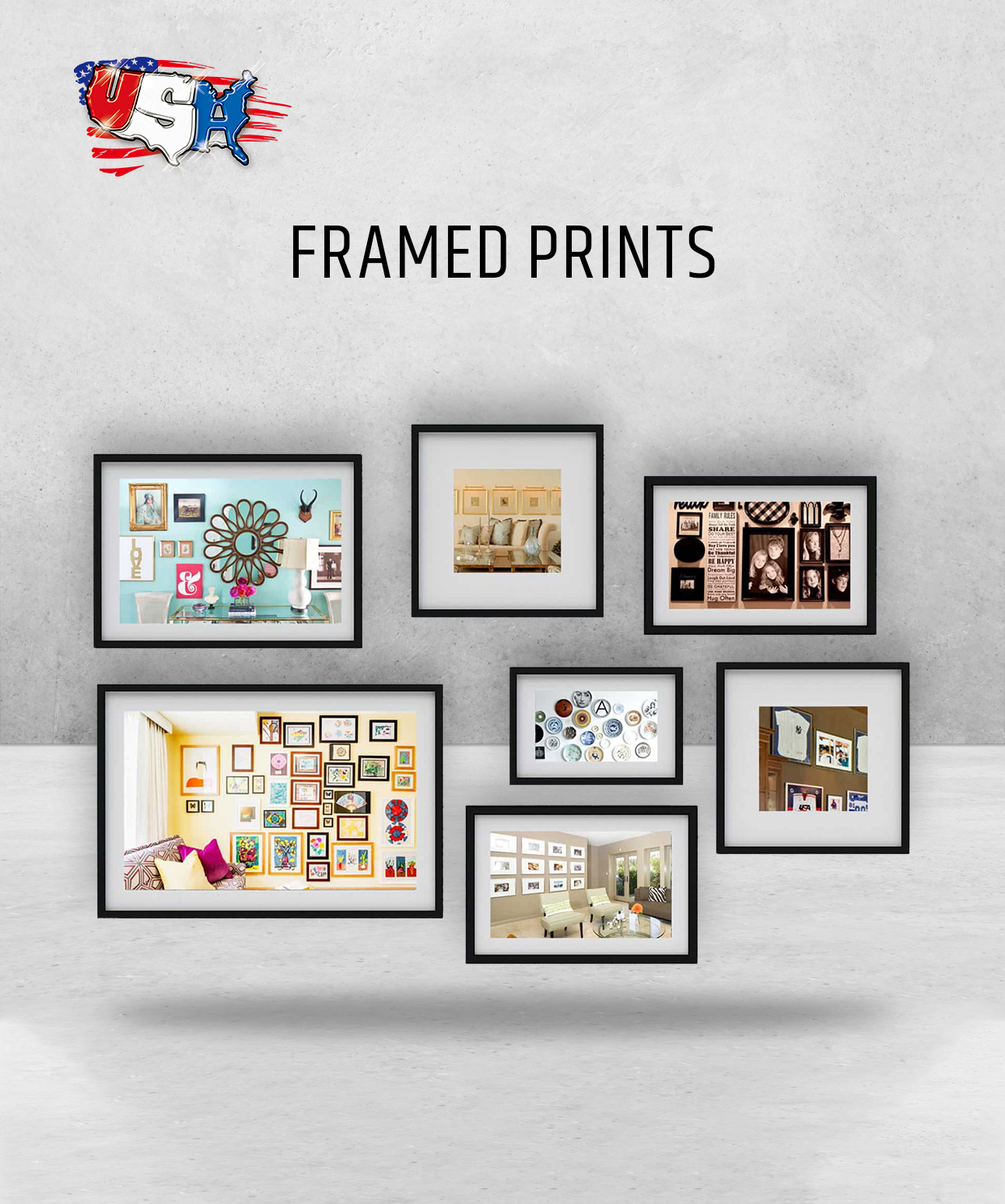 Custom Framed Photo Printing in Visalia - USA Printings & Graphics