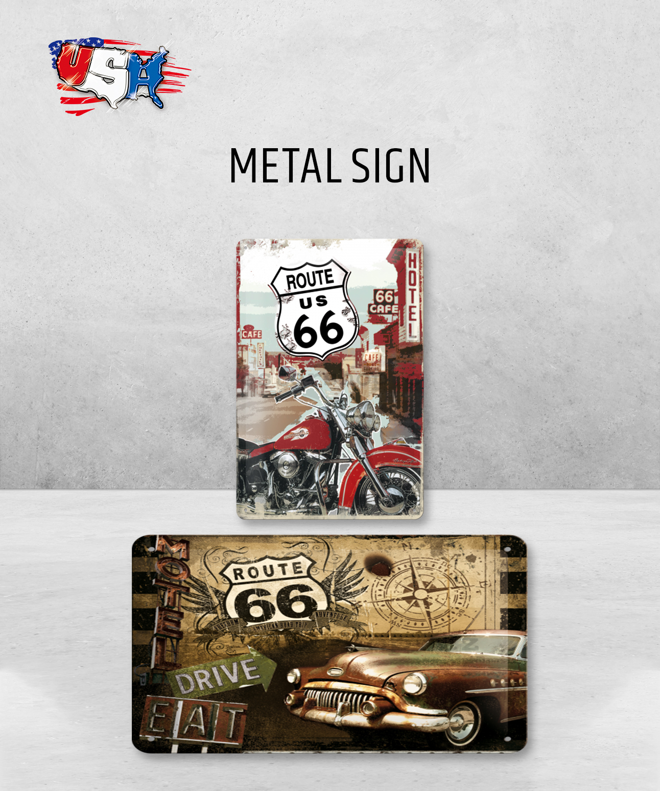 Custom Aluminum Metal Sign Printing in Visalia - USA Printings & Graphics