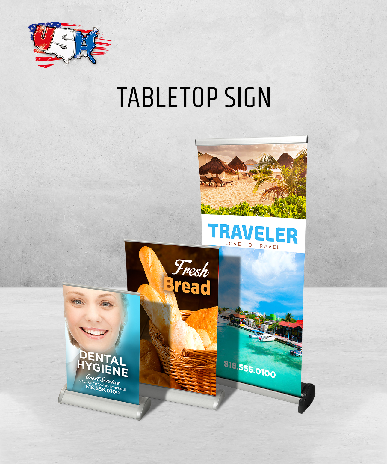 Custom Tabletop Banner in Visalia | Professional Event Banners - USA ...
