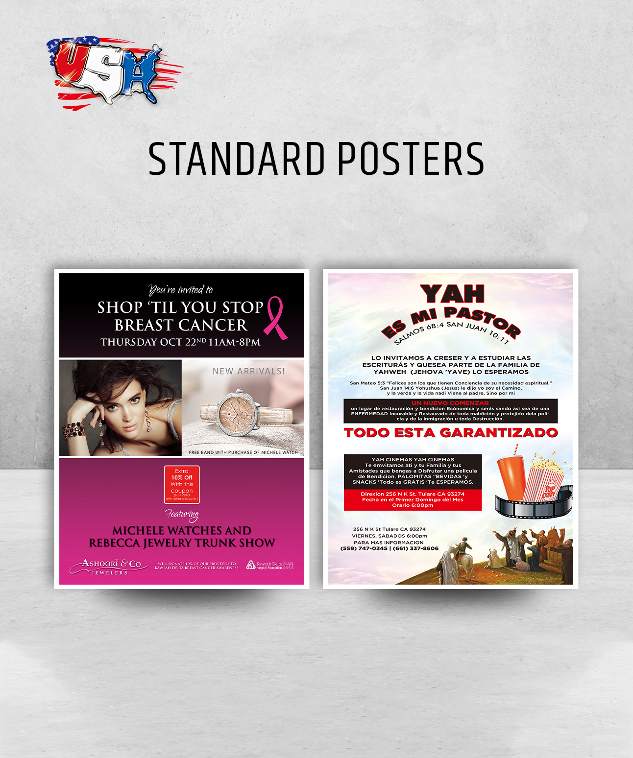 Custom Standard Poster Printing in Visalia - USA Printings & Graphics