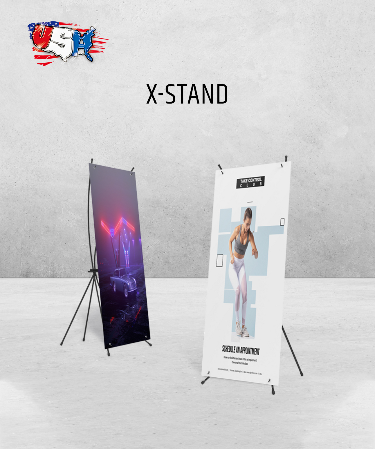 X-Stand Banners in Visalia - USA Printings & Graphics